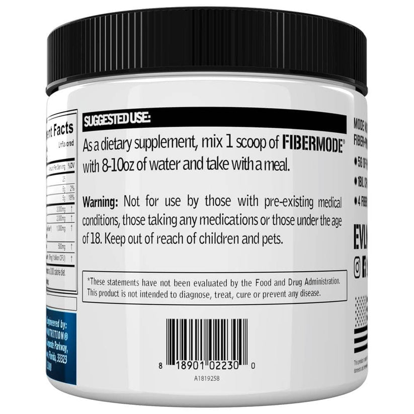 FiberMode Fiber + Probiotic (Powder) – EVLUTION NUTRITION
